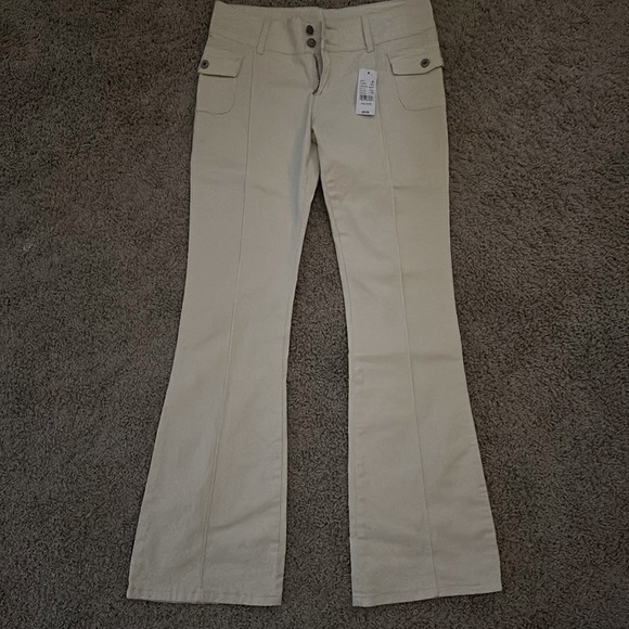 PacSun | Pants & Jumpsuits | New Pacsun Cream Flare Cargo Pants | Poshmark